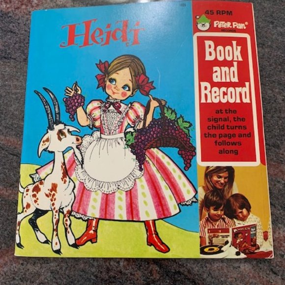 Toys | Vintage 1935 Heidi Read Along Book And Record | Poshmark